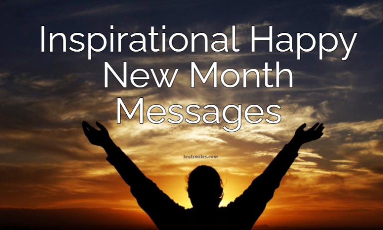 Inspirational New Month Messages August 2025 - Teal Smiles