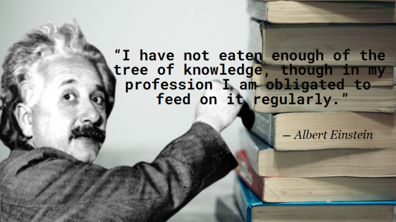 Albert Einstein Quotes On Knowledge And Education - Teal Smiles